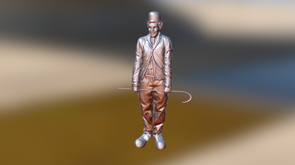 Charlie Chaplin - Standing 2 - 3D model by MJ Tan (@mjtan) [0ad69e9 ...