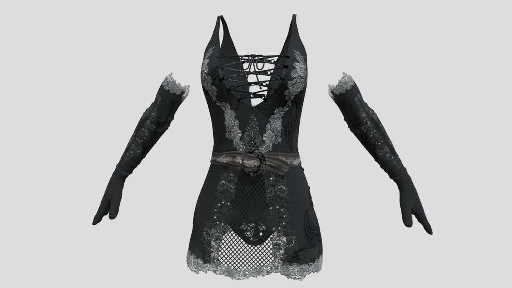 female clothes - A 3D model collection by Szarbon - Sketchfab