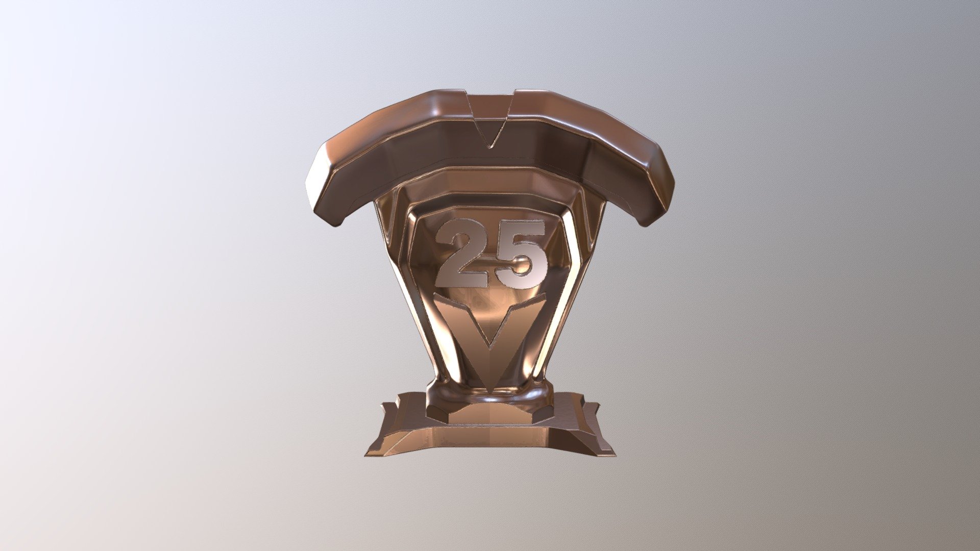 25V Logo - 3D model by 25Victor [0ad8a36] - Sketchfab