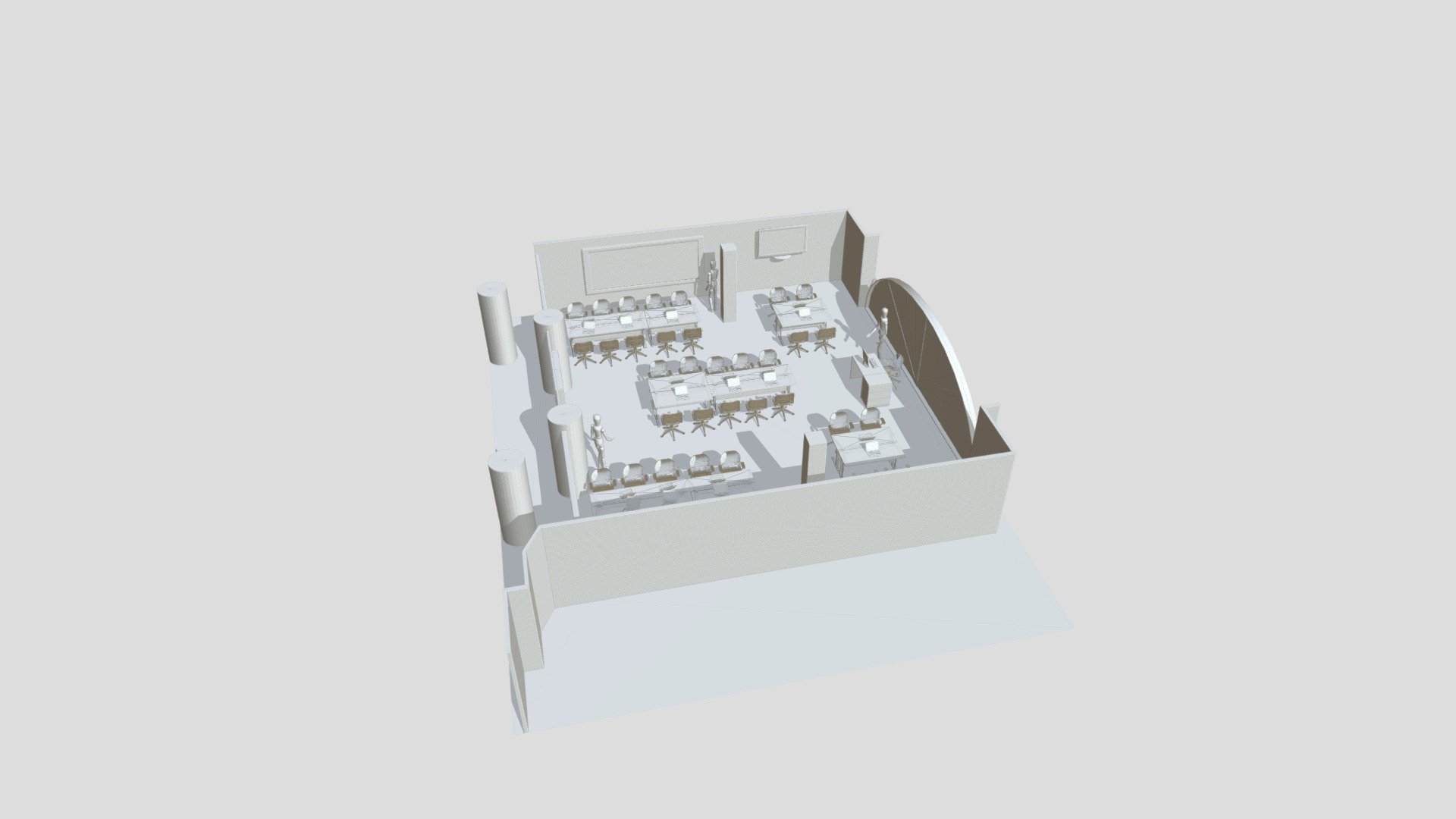 3f classroom f 3d - 3D model by hooverlib [0ad98e5] - Sketchfab