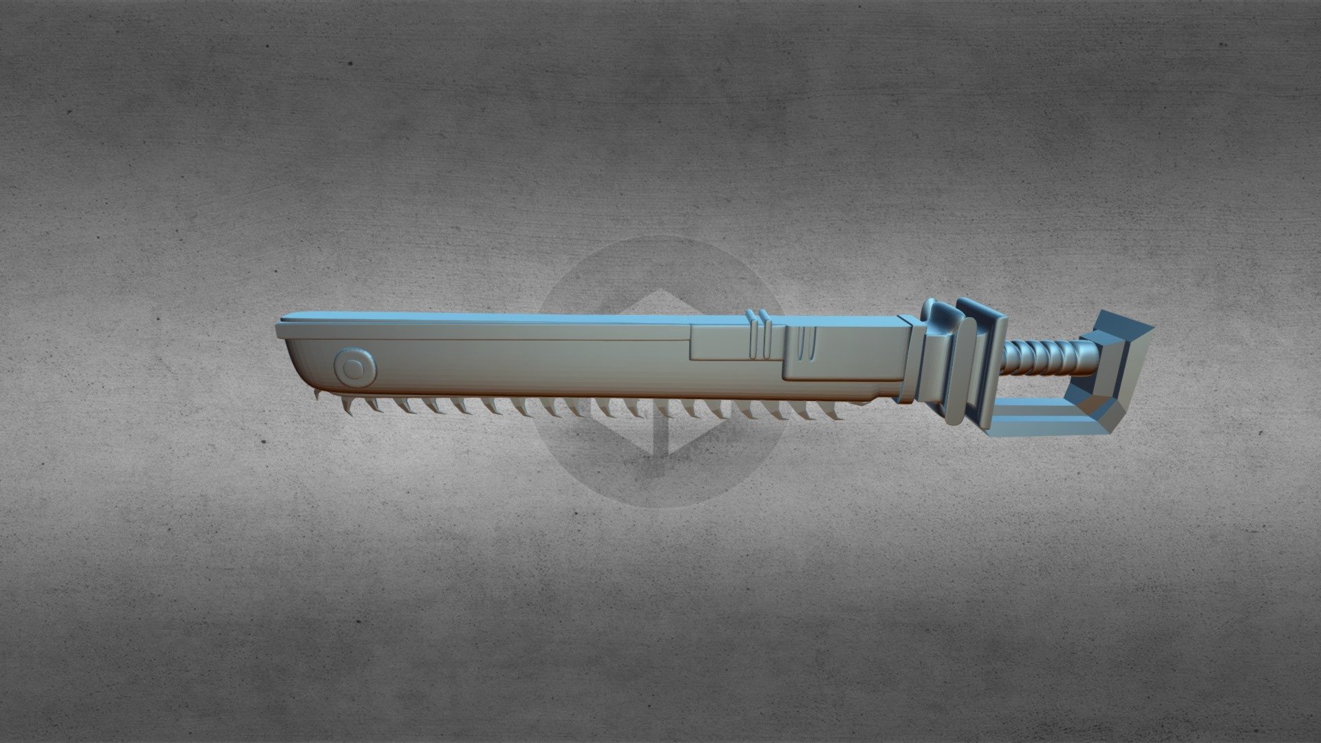 Warhammer 40k Space Marine Chainsword - 3D model by Max García Teutle ...
