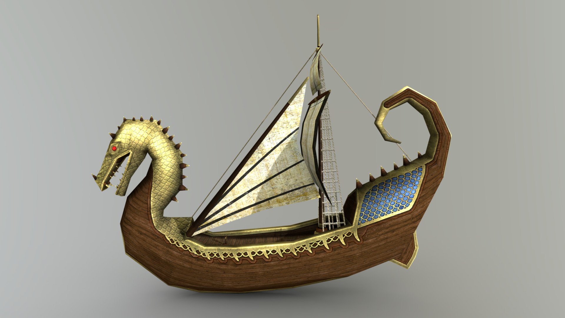 Dragon Ship - 3D model by Preston Powell (@hoodoovan) [0ada51a] - Sketchfab
