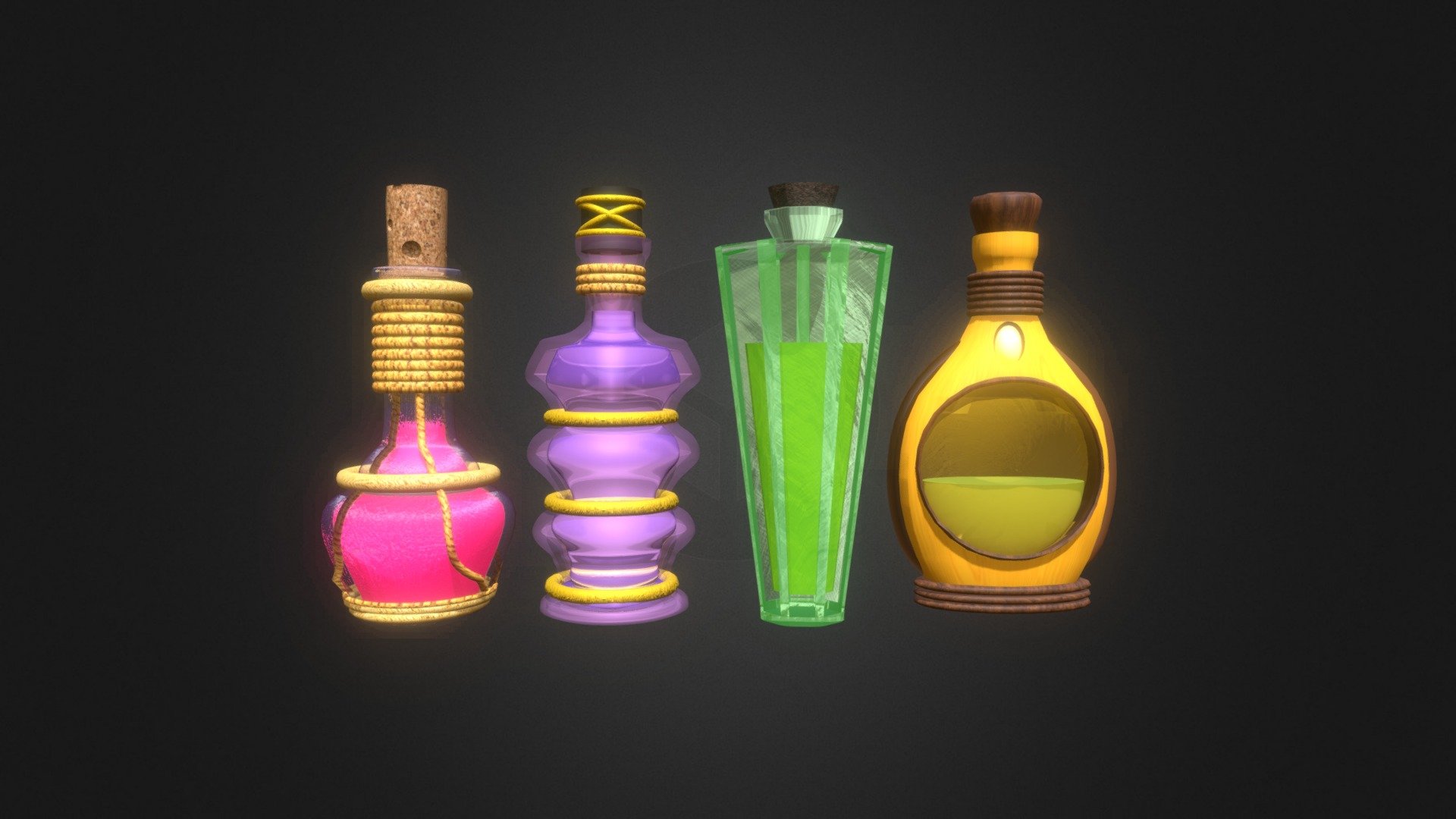 POTIONS - 3D model by Nata3D [0adcb8b] - Sketchfab