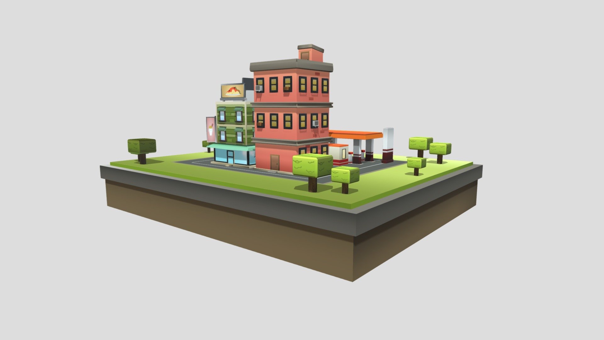 Buildings Theme Pack (Taylor Enwright) - Download Free 3D model by ...