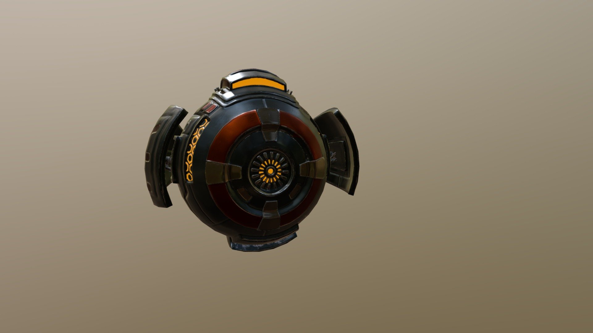 Sci-fi companion bot - 3D model by amozaya [0ae274c] - Sketchfab