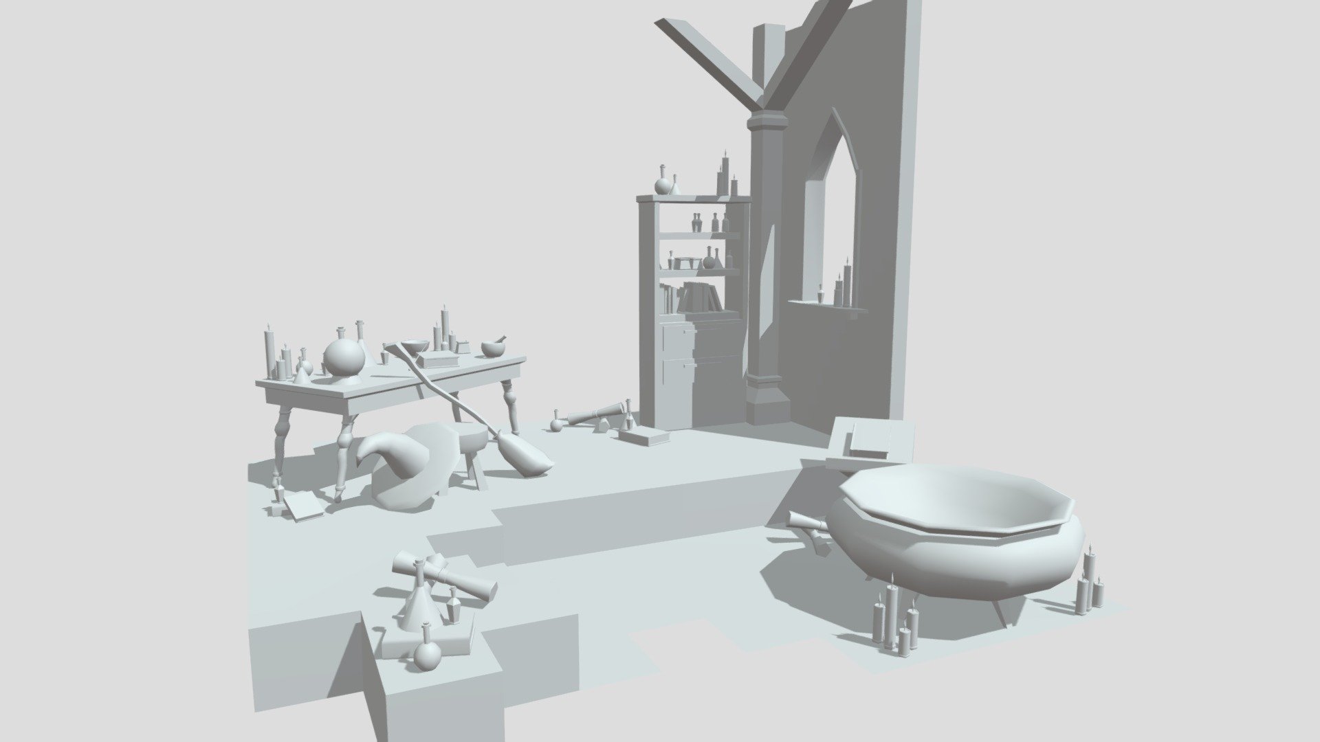 Witch Workspace Under 20k Triangles - 3D model by Megan Phong ...