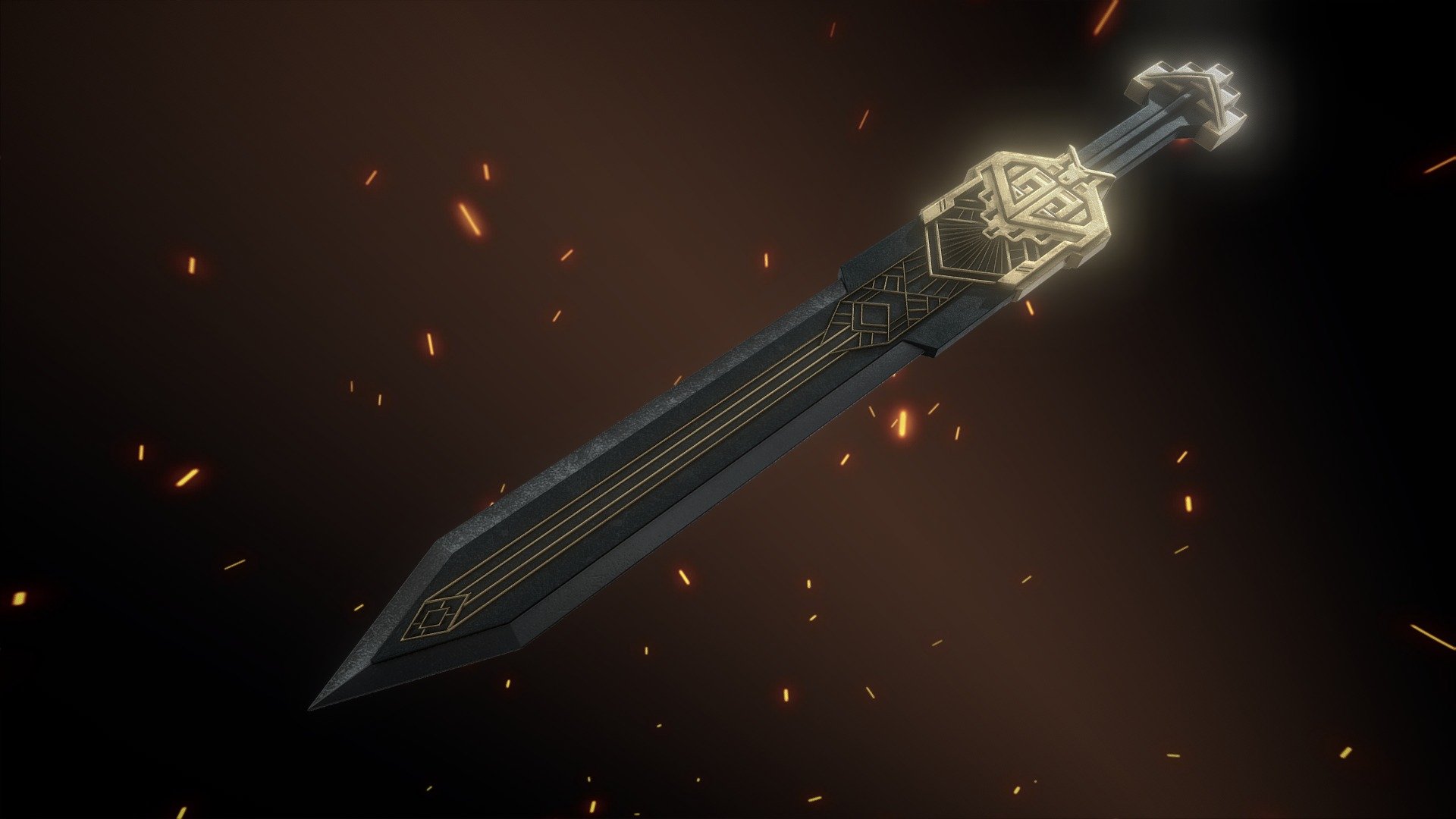 Dwarf sword Free - Download Free 3D model by Art_workshop [0ae5150 ...