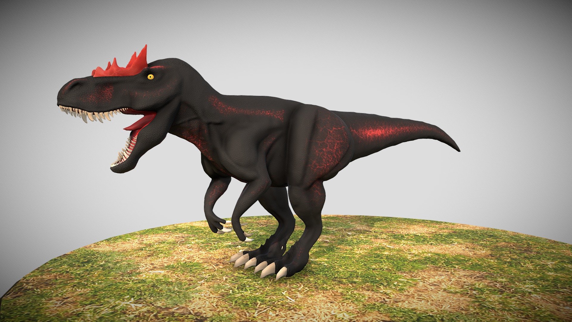 Scultped Allosaurus - 3D model by MightyClawsDracoson (@MCDracoson ...
