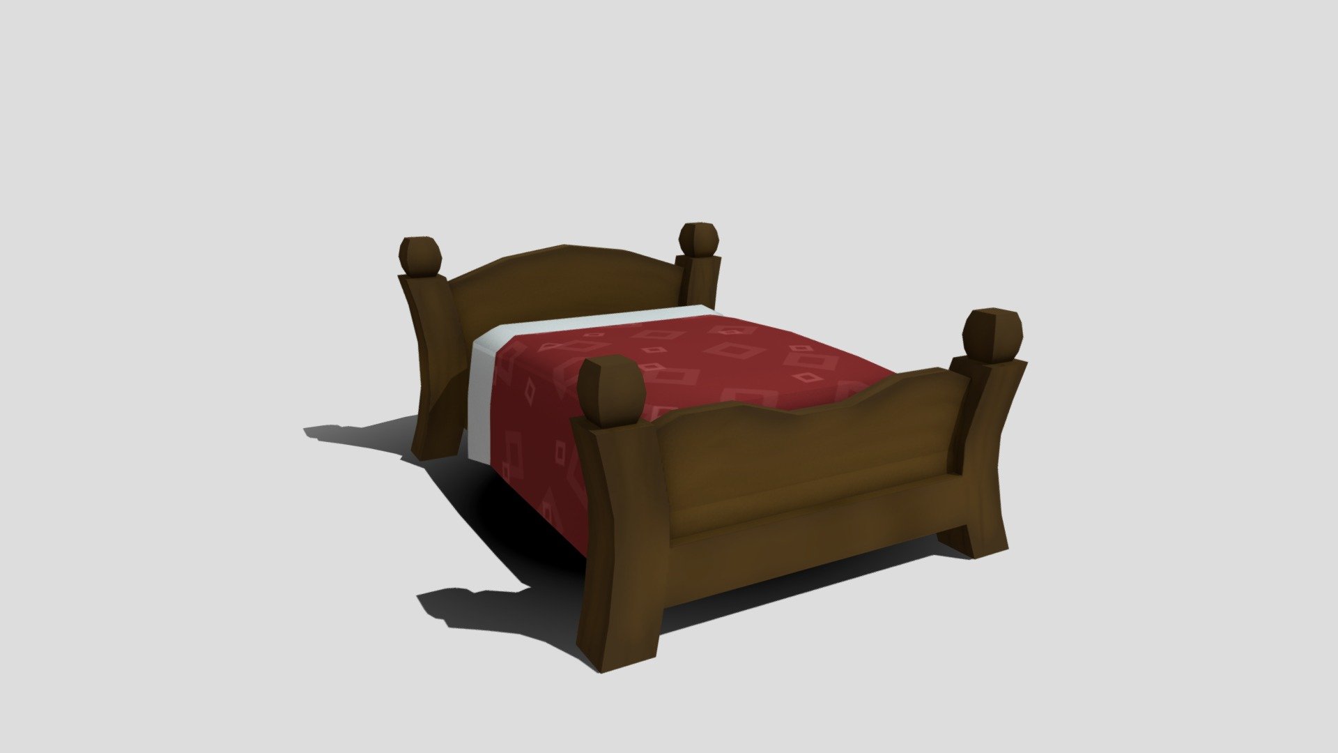 Low poly Bed - 3D model by Trevor Walls (@TrevWalls3D) [0ae7df4 ...