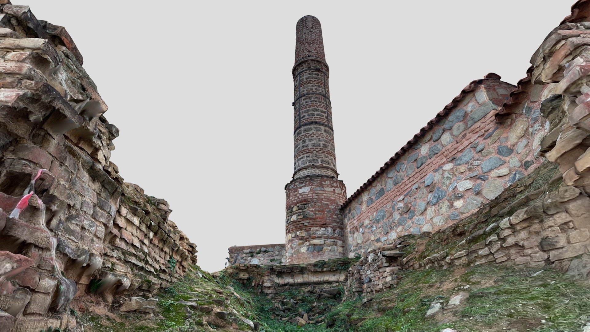 The Old Historical Factory Chimney - Buy Royalty Free 3D model by ...