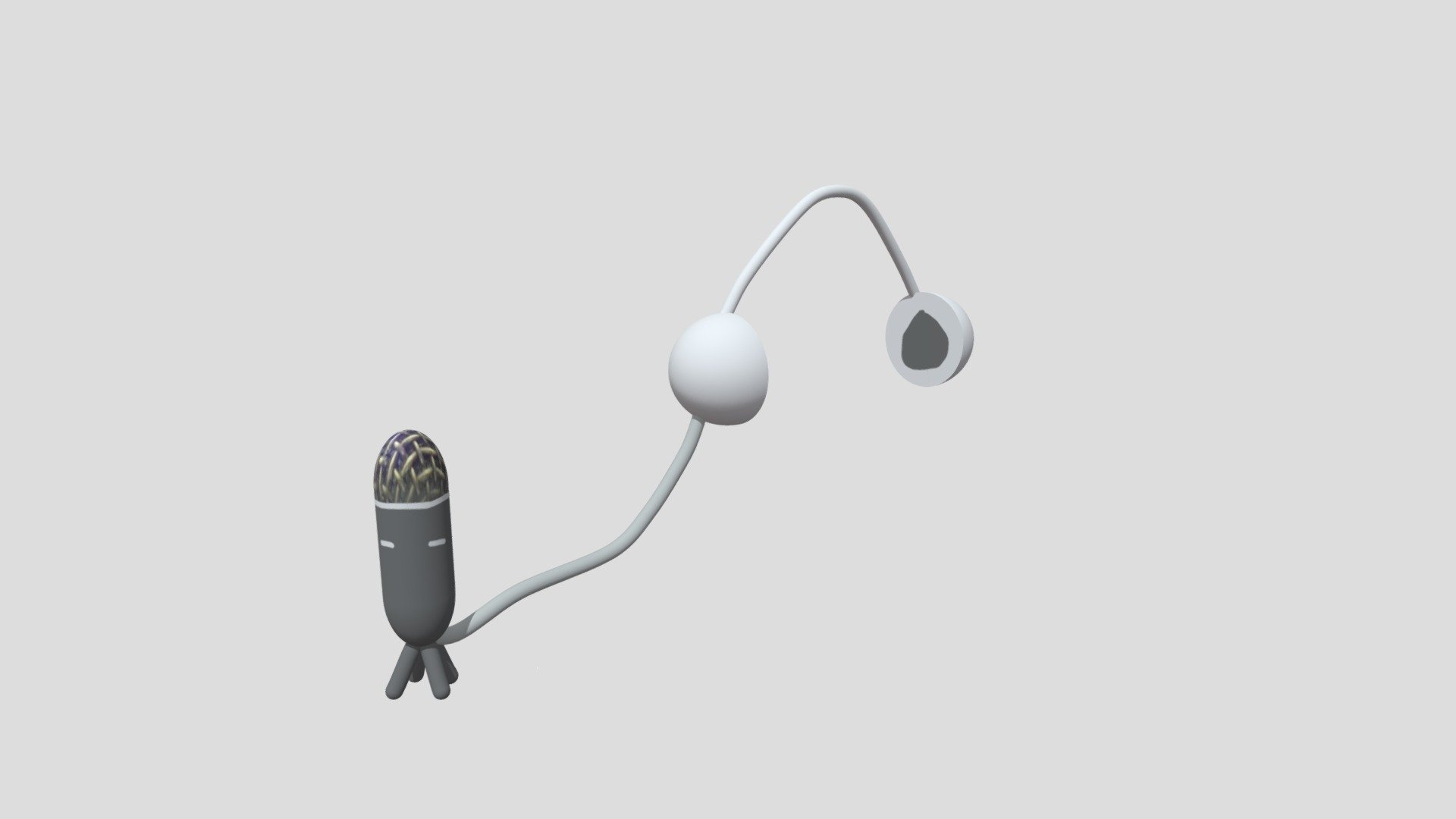 Microphone And Headphones - Download Free 3D model by pampalusiek ...