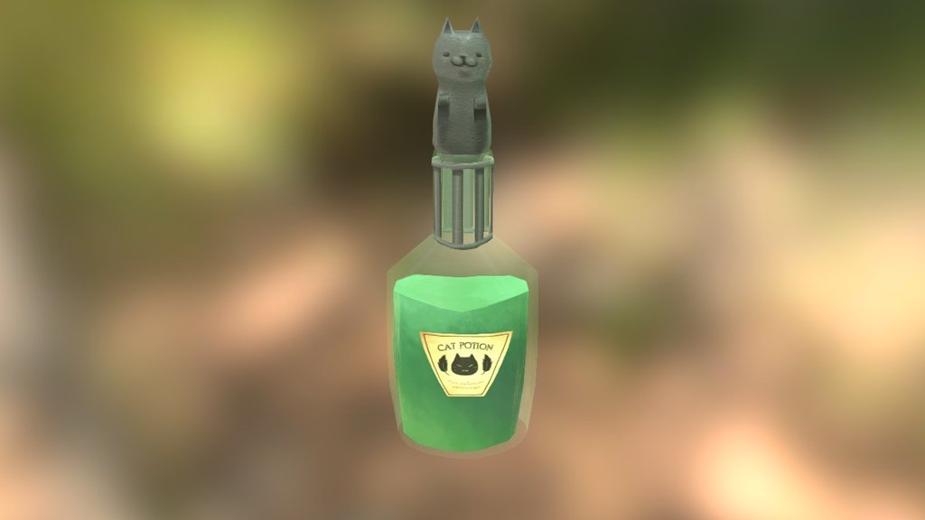 Cat Potion - 3D model by liliyy [0aef001] - Sketchfab
