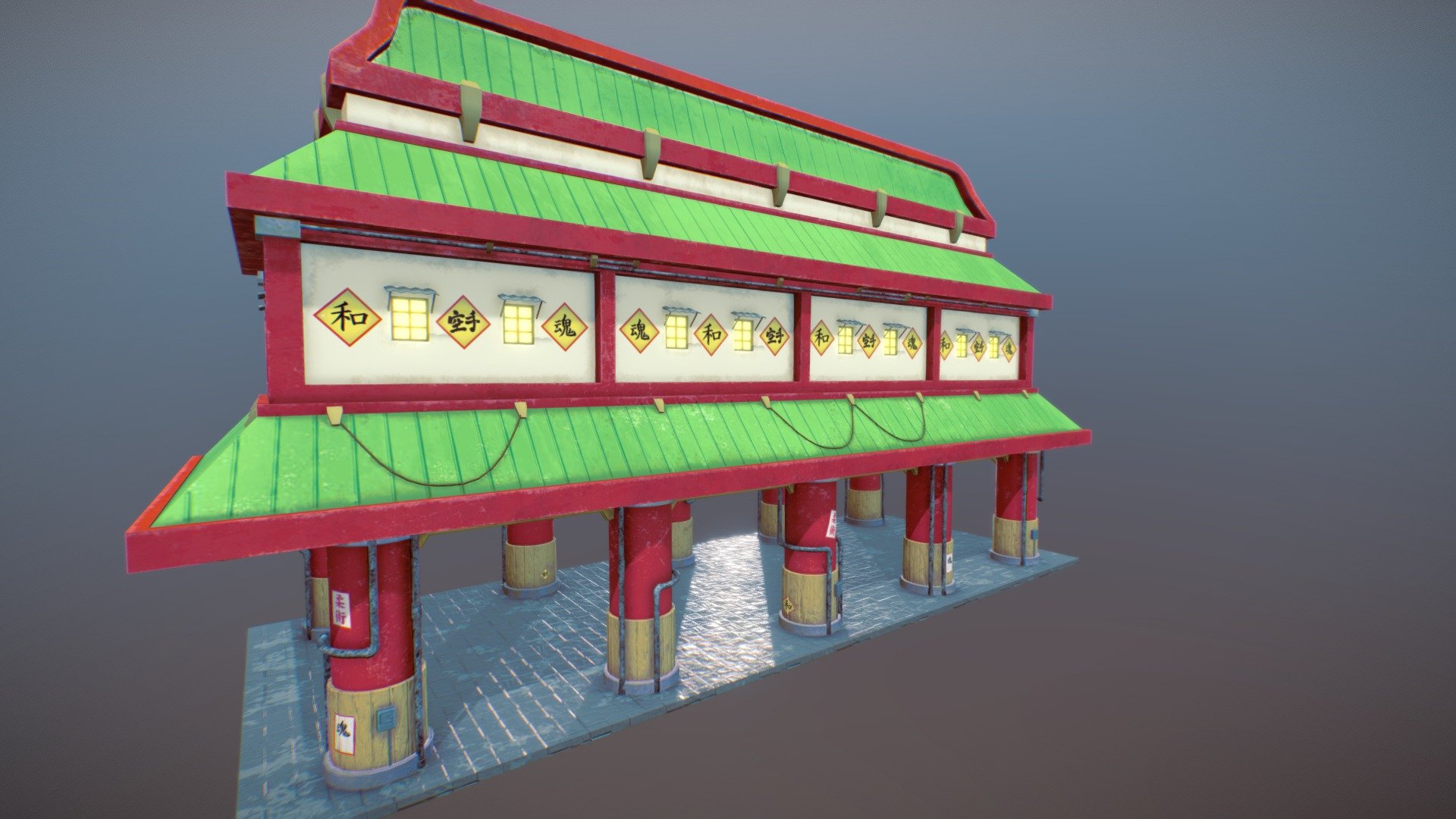 Konoha Building - Naruto - Buy Royalty Free 3D model by DSZarts ...