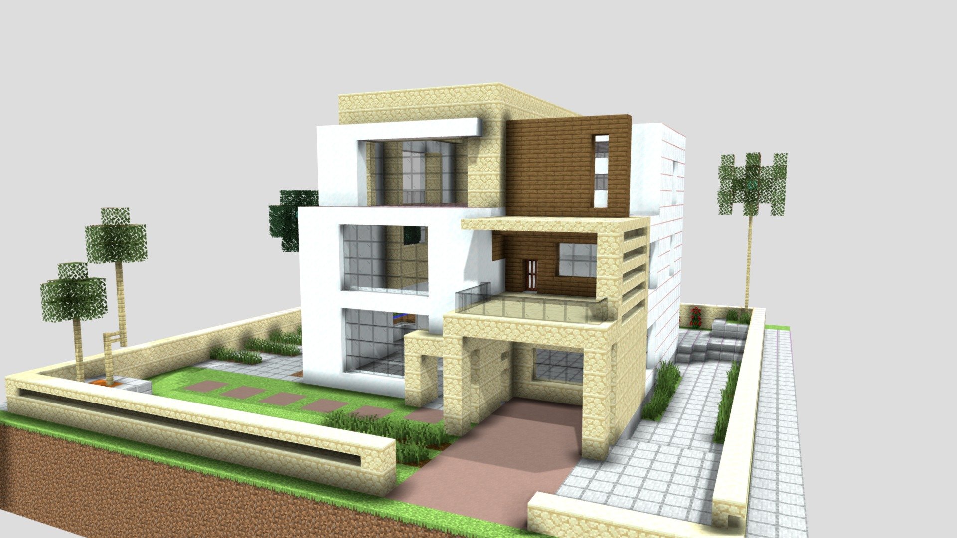 Minecraft Modern House - Download Free 3D model by jar (@jar9th ...