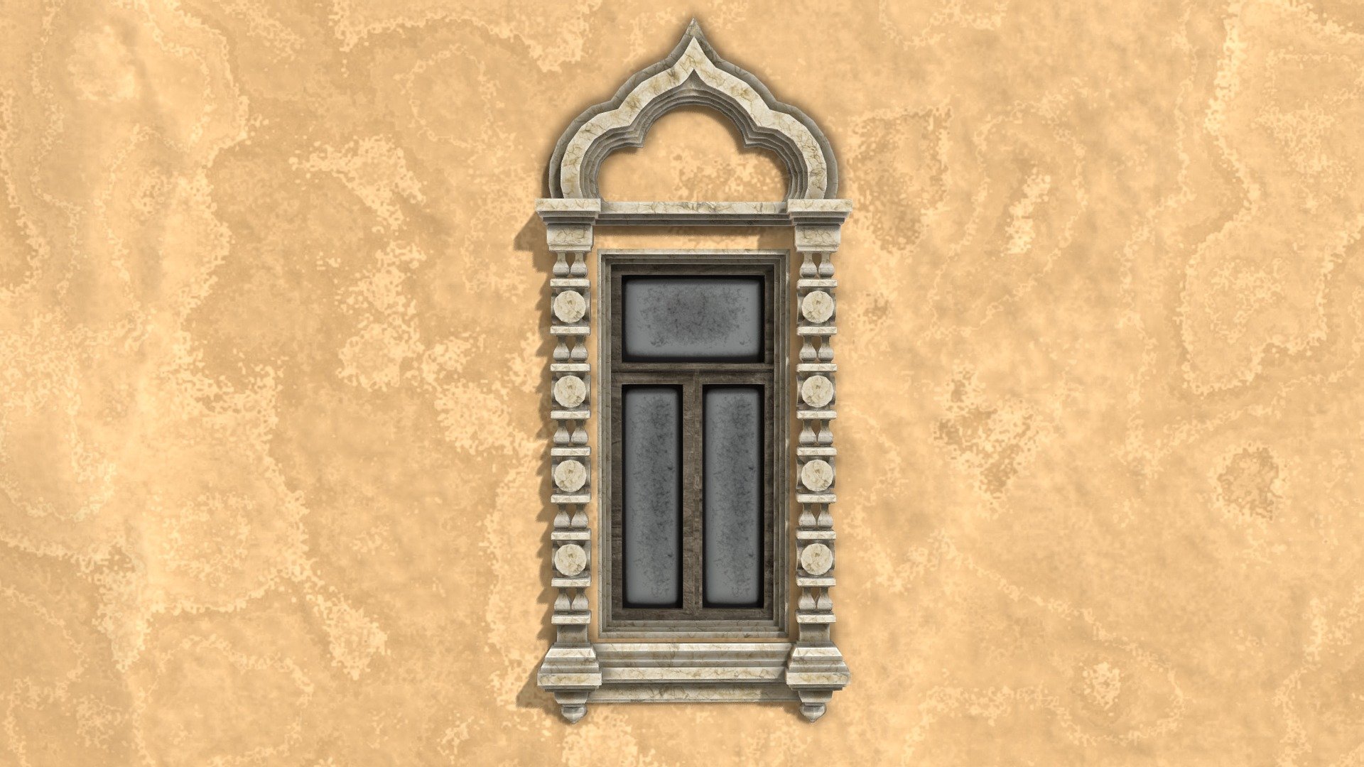 Russian Ornate Stone Windowframe - 3D model by CliffUnderside [0af1a9f ...