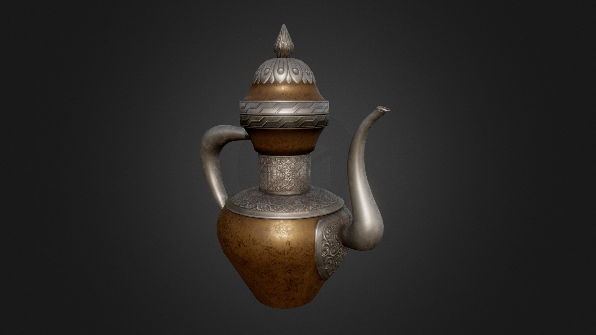 Tibetan Teapot - Download Free 3D model by andrea.notarstefano [0af4bfd ...