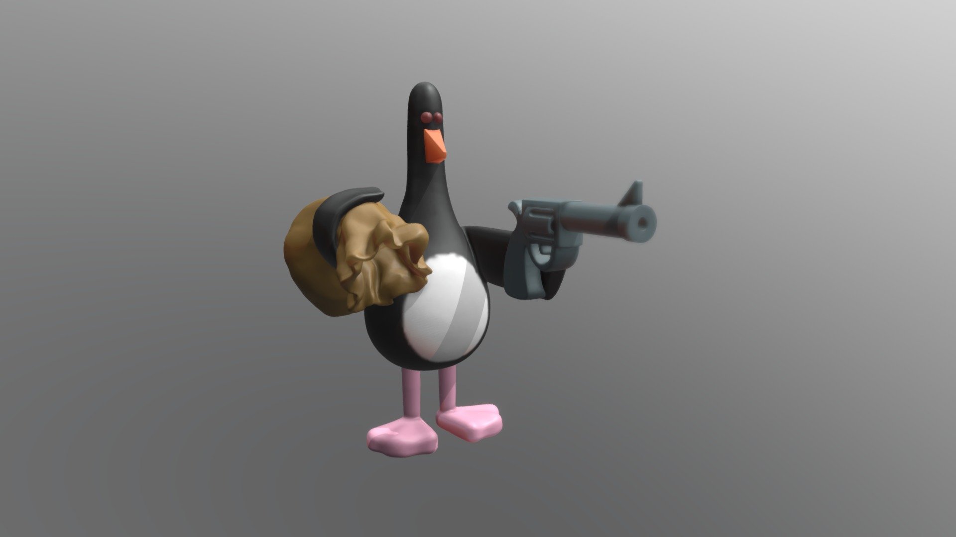 Robber Penguin Study - Download Free 3D model by HaiNguyen [0af6bc6 ...