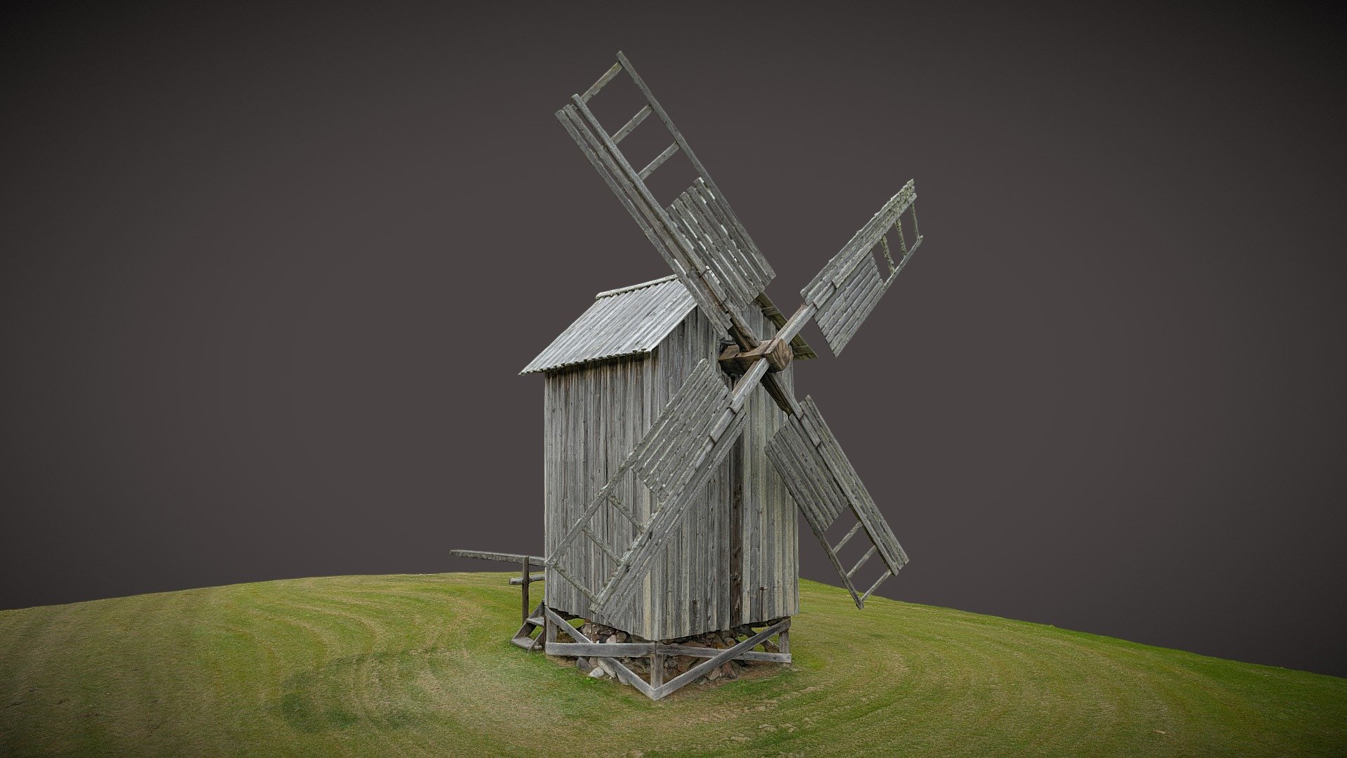 Aruselja windmill - 3D model by Saulius.Zaura [0af8c25] - Sketchfab