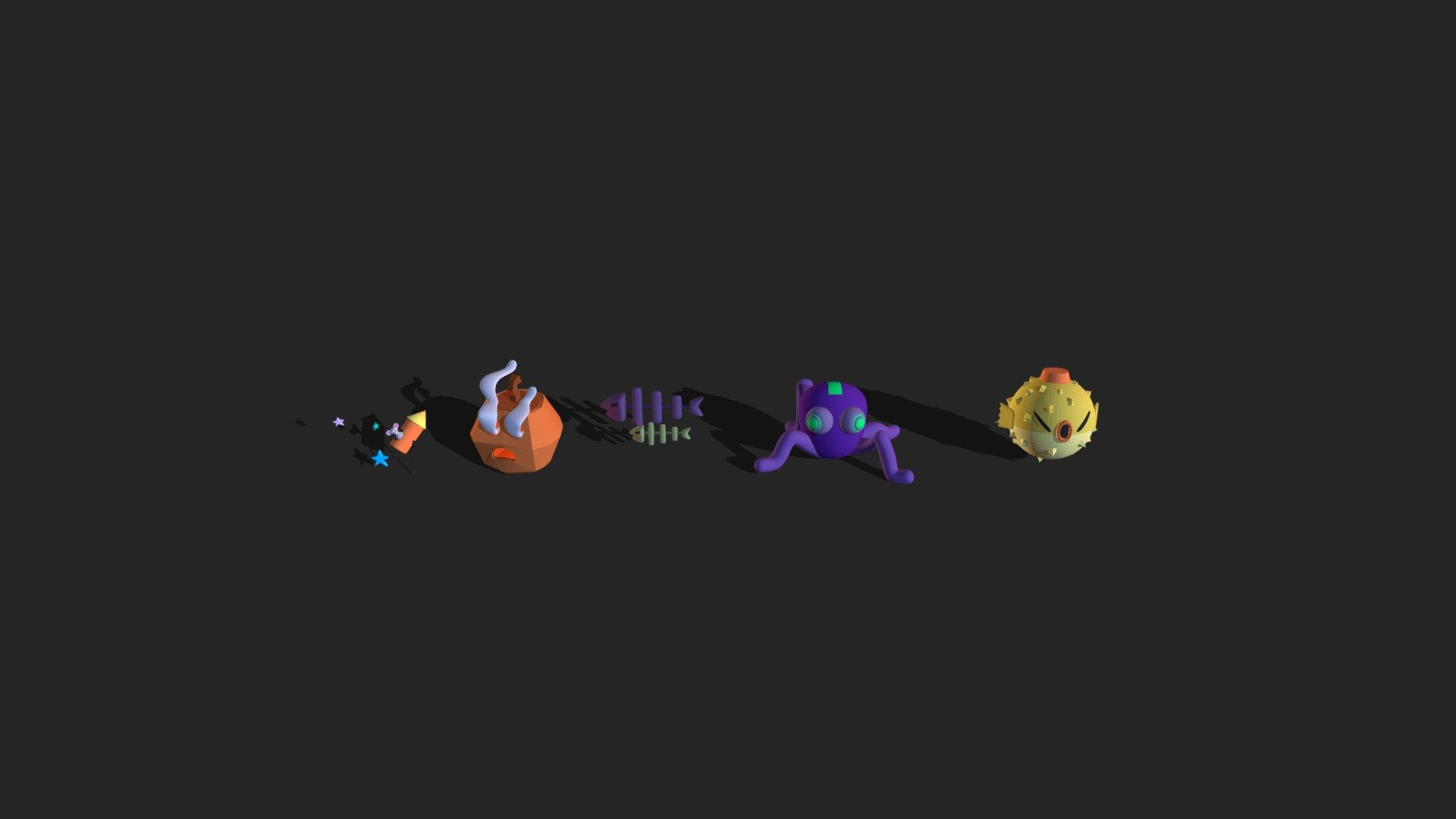 5 Creatures - Download Free 3D model by Maria_Go_Ta [0afa97d] - Sketchfab