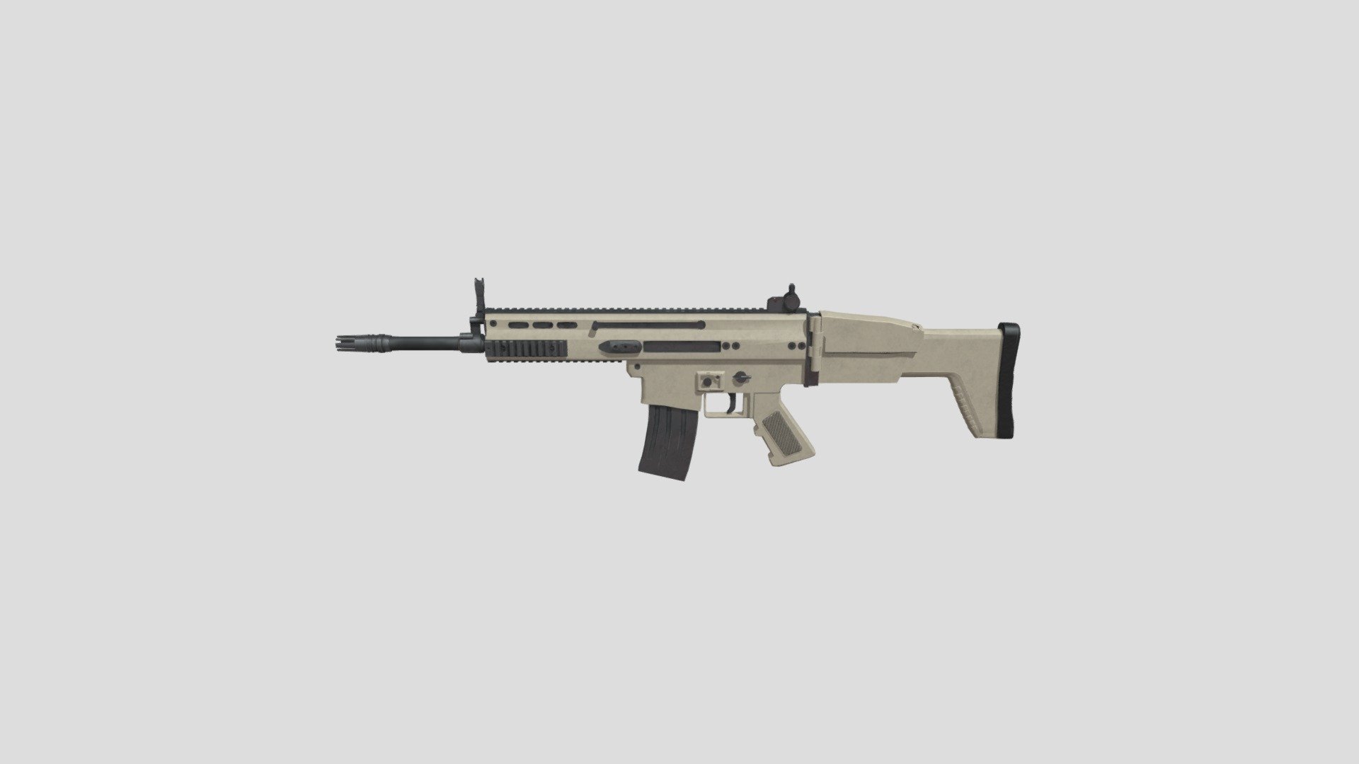 FN Scar - 3D model by Pakko117 [0afce29] - Sketchfab