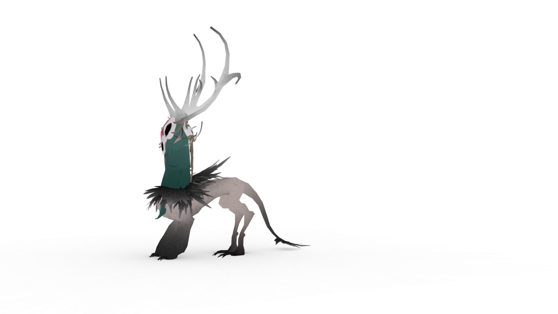 Stylized deer - 3D model by hattori.ttme (@antonpk3run) [0afe16d ...