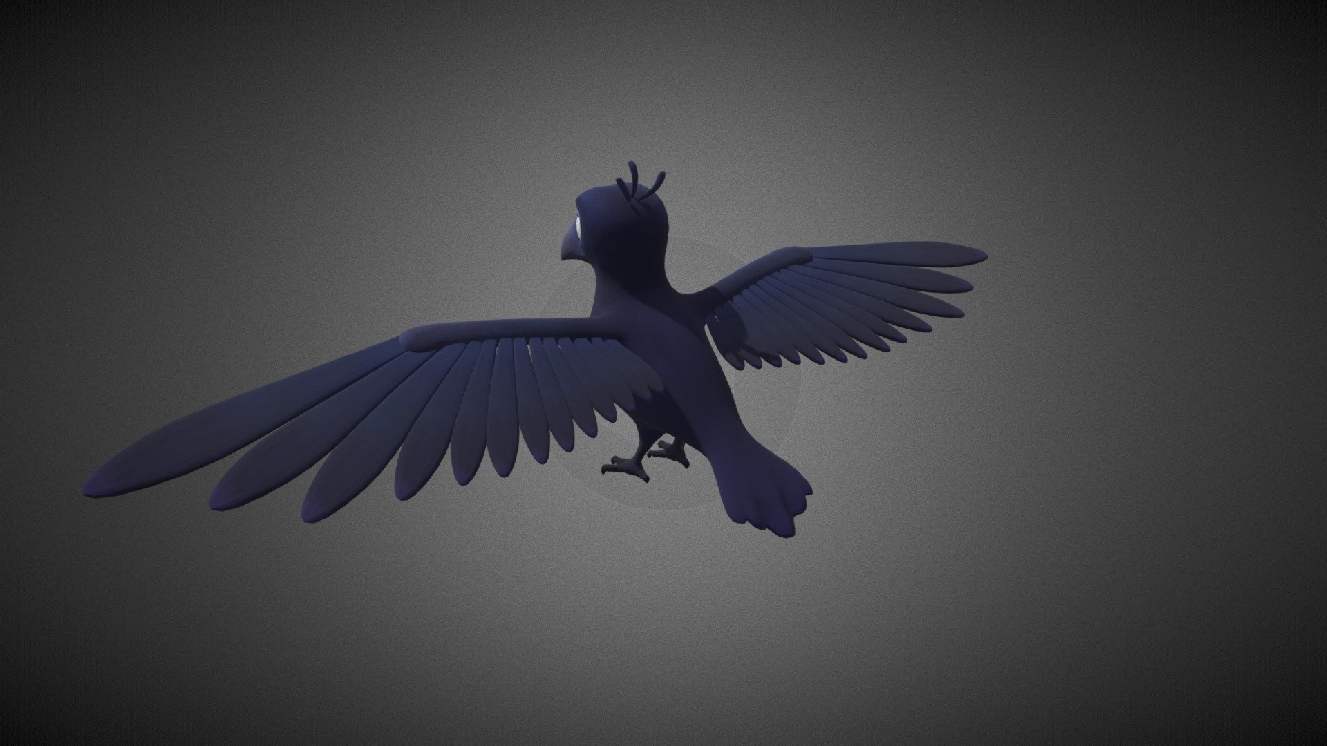 cartoon crow bird - Buy Royalty Free 3D model by tingting_er [0b024c5 ...