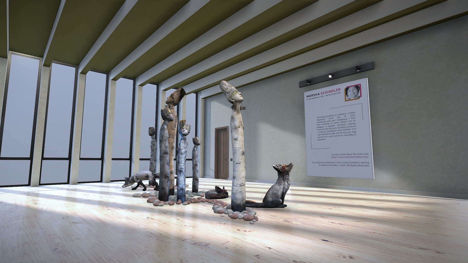 Marsha Schindler Virtual Gallery | XR-ROOM - 3D model by Prefixa ...