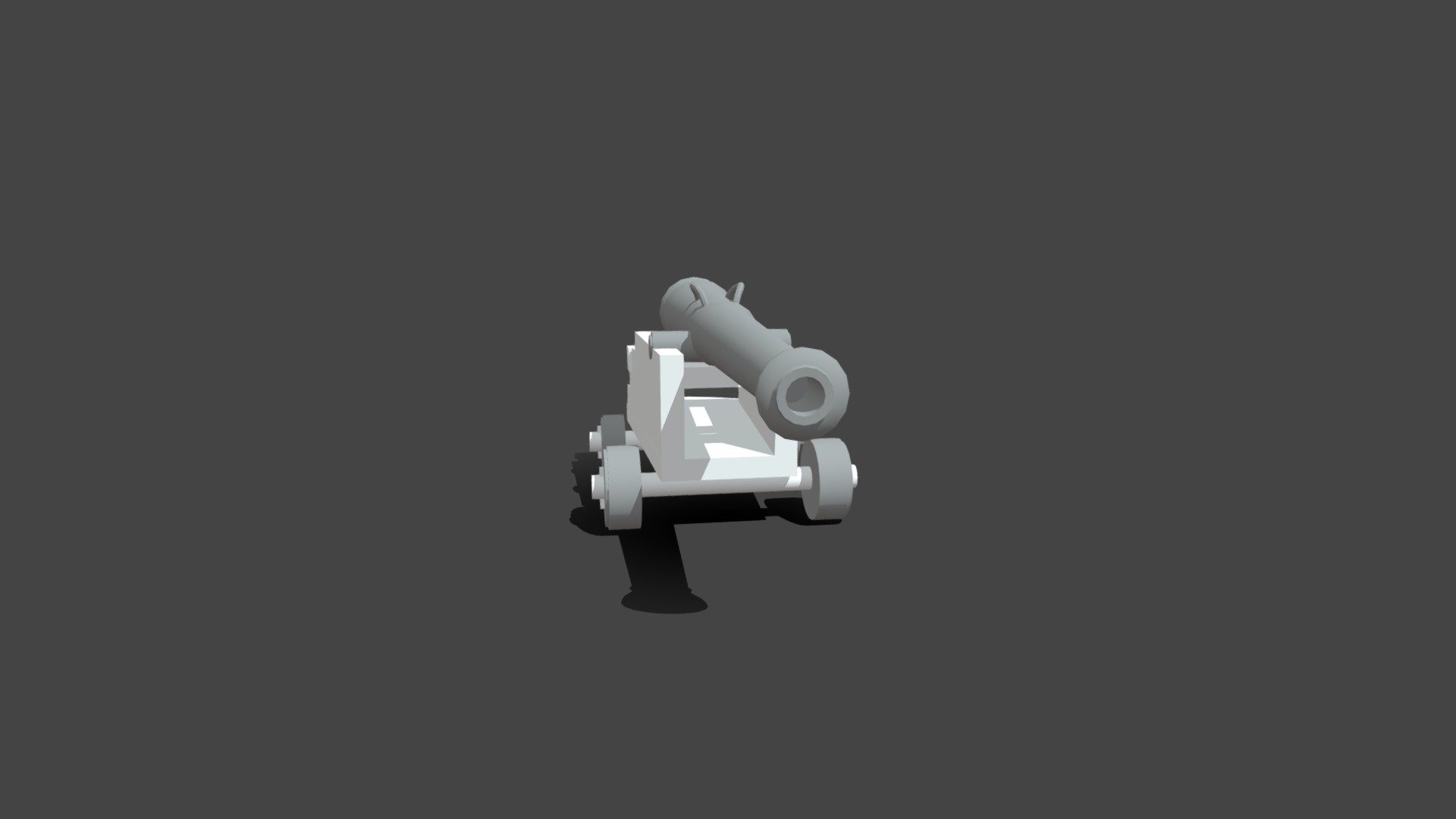 Cannon Low Poly - 3D model by Spineda [0b02961] - Sketchfab
