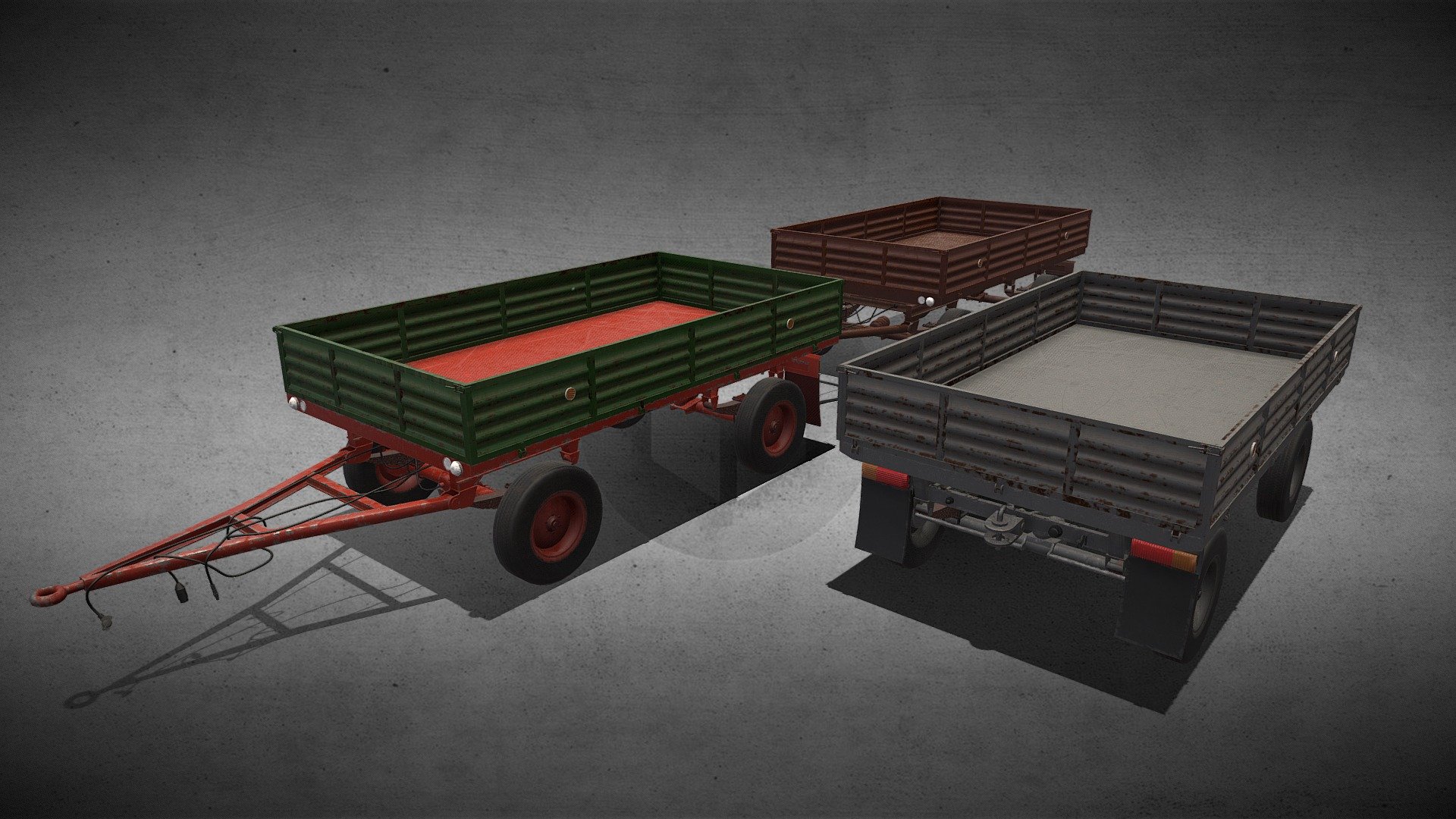 Autosan D46 farming trailer Pack - Download Free 3D model by Armored ...
