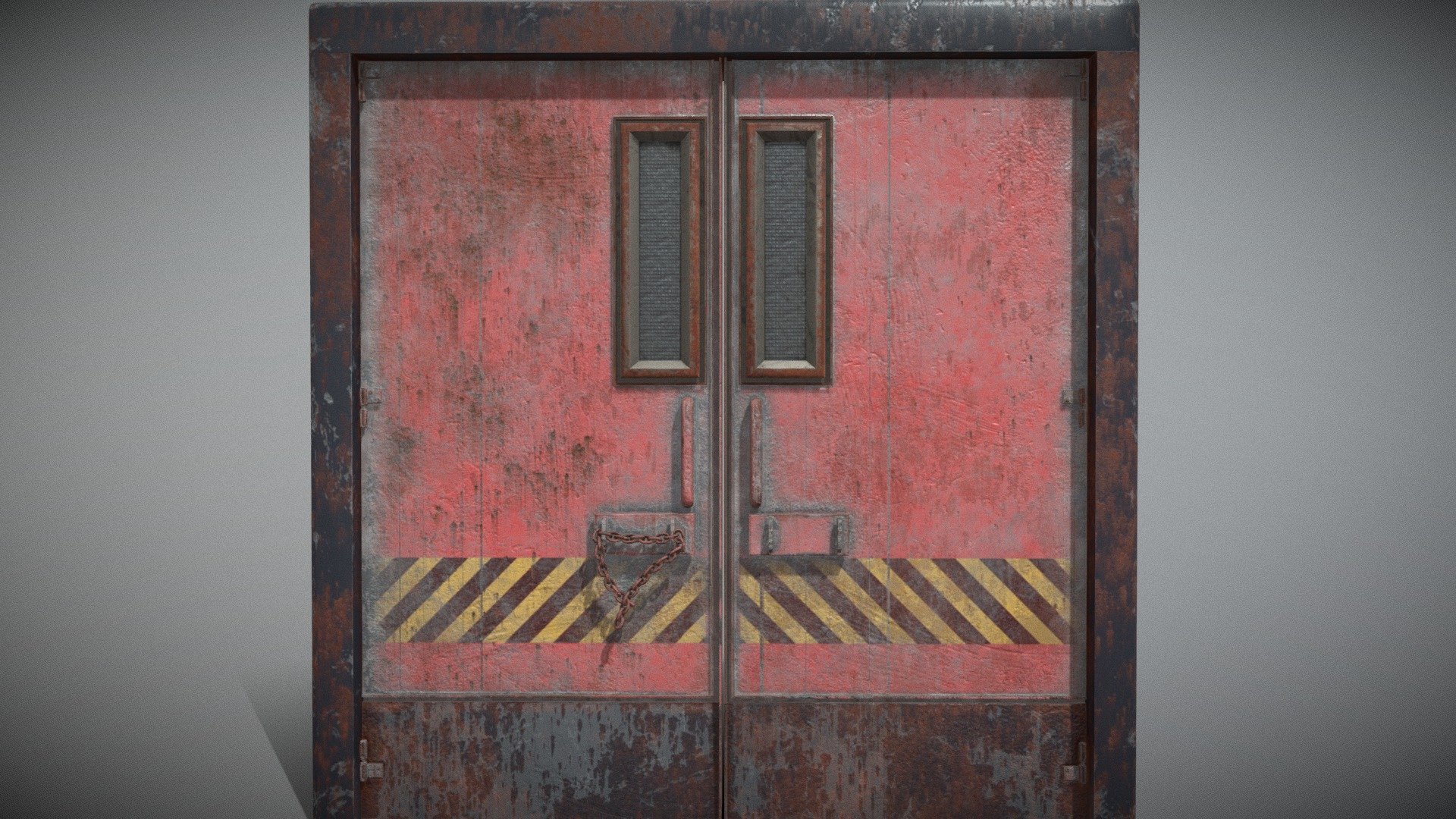 Forced fireproof bunker door - Buy Royalty Free 3D model by Incg5764 [0b040b7] - Sketchfab Store