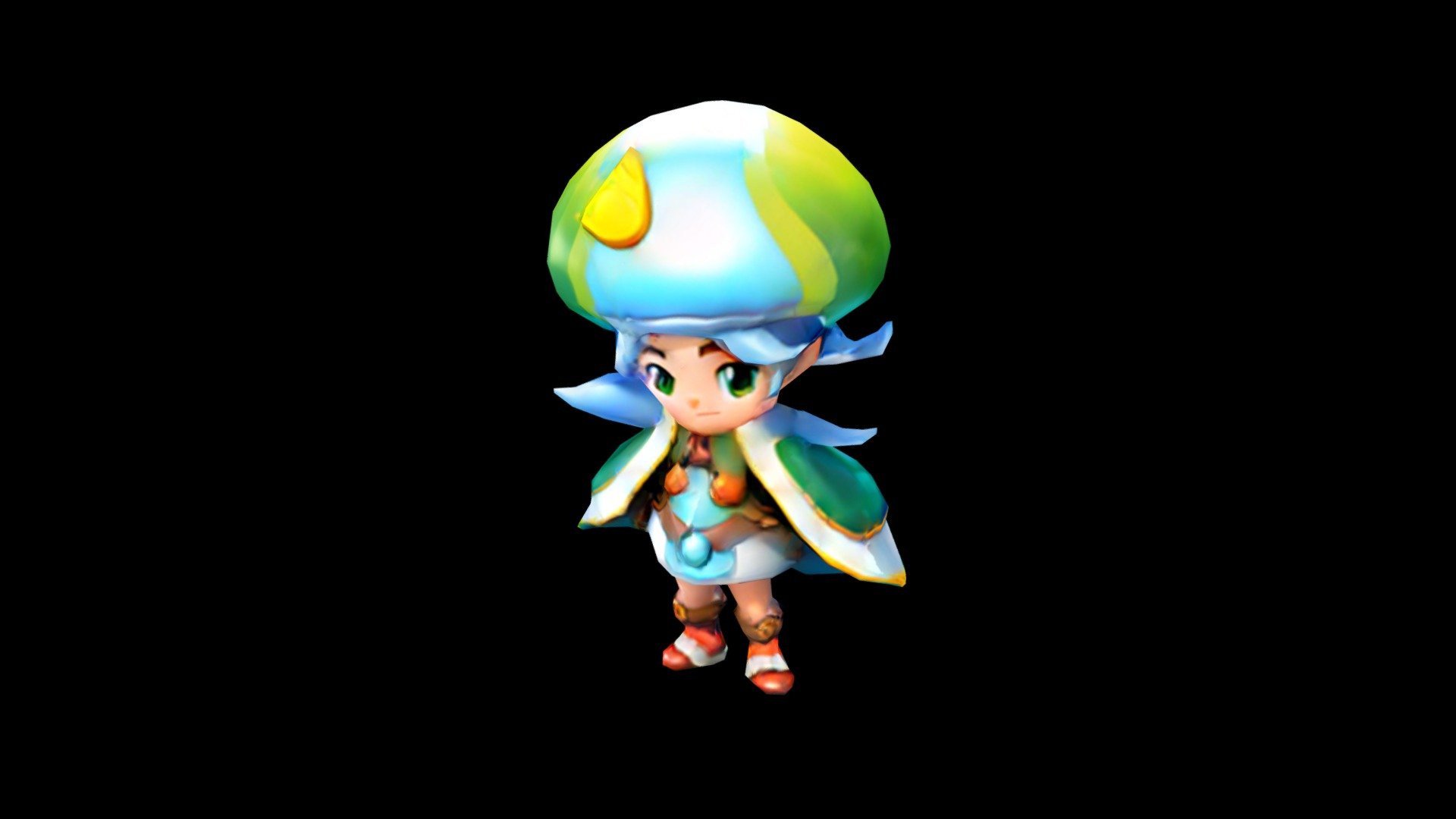 Anime character with hat - Download Free 3D model by klrxyz [0b054e5 ...