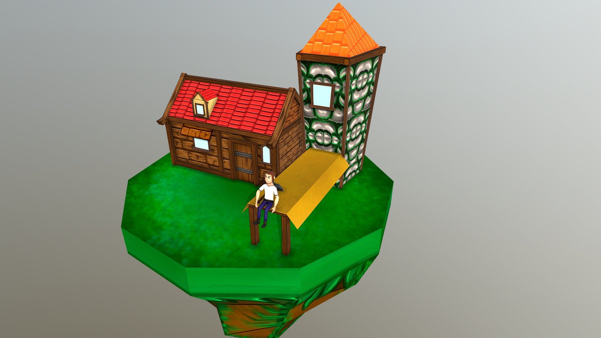 HOUSE LOW POLY - 3D model by cristianvera750 (@c.vera750) [0b0746c ...