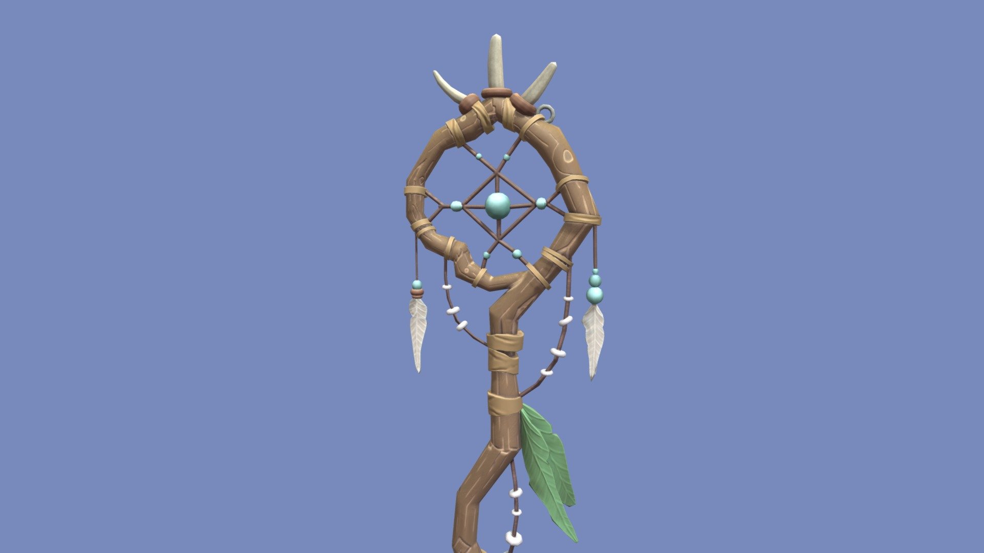 Druid's Staff - 3D model by JulienBrizou (@Justinbridou) [0b0a2db ...