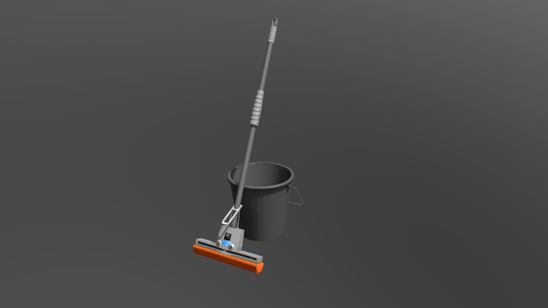 Bucket And Mop - 3D model by DMATH [0b0a683] - Sketchfab