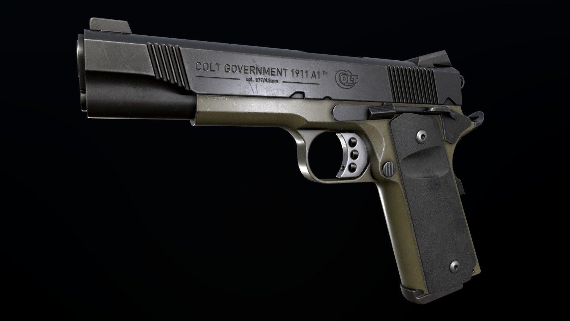 Colt 1911 - 3D model by Pat (@Patgame) [0b0b31e] - Sketchfab