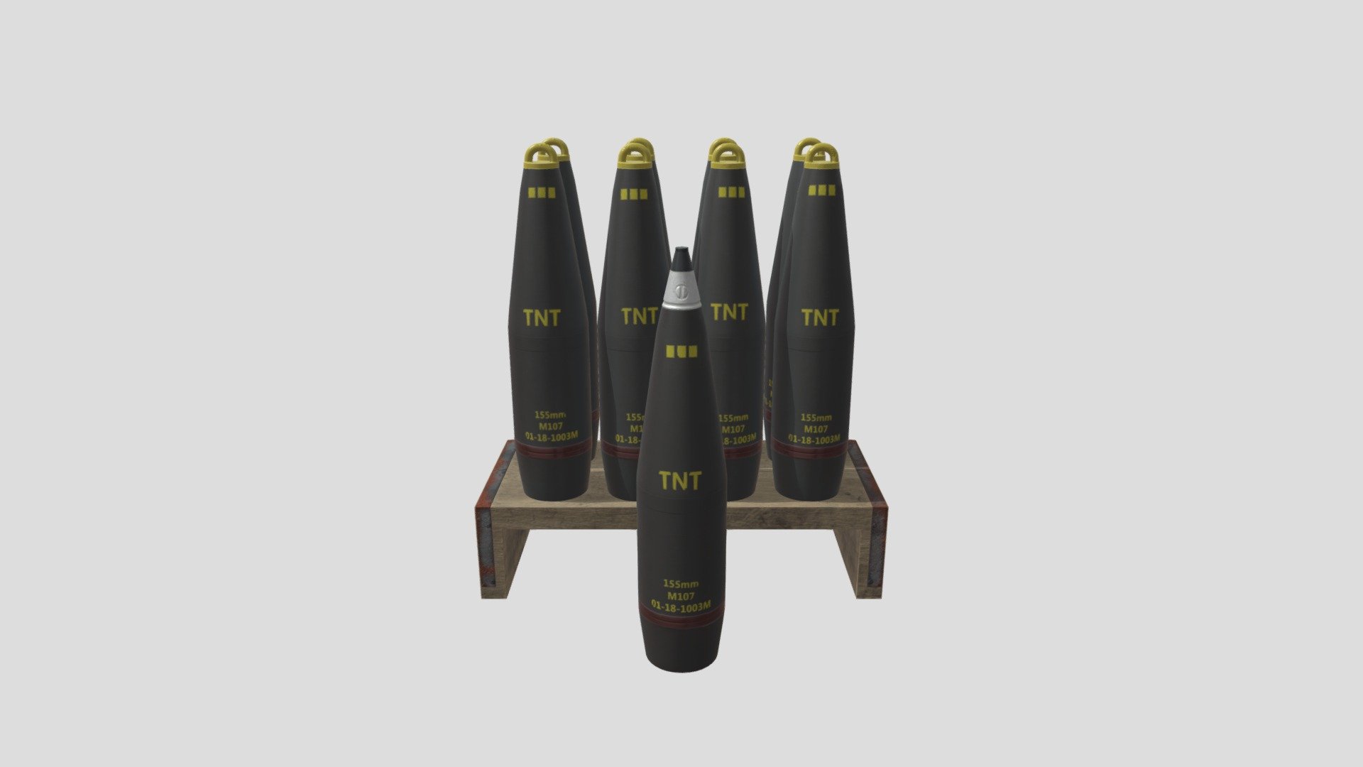 Shell M 107 - 3D model by andrserov20 [0b0b683] - Sketchfab