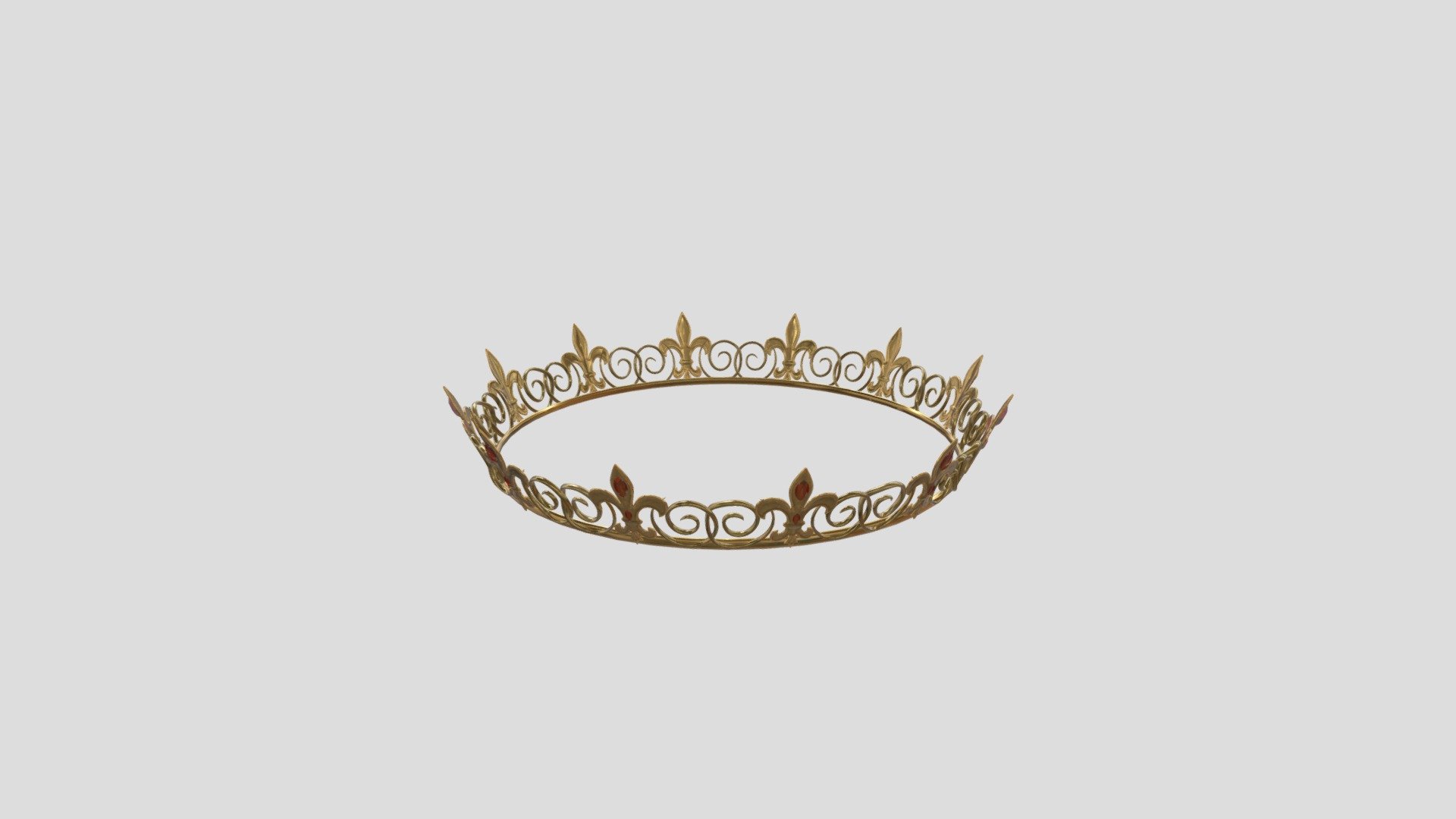 Medieval Crown Game ready Low Poly Game Asset - 3D model by Scherana ...