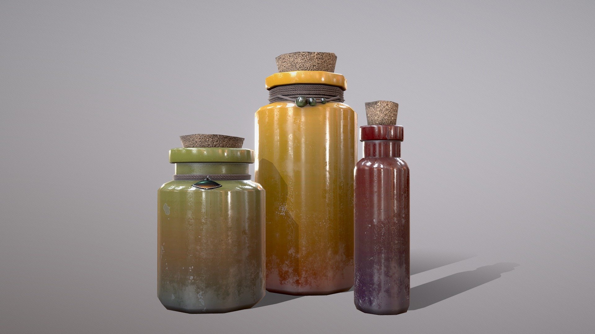 Old Fantasy Potions - Download Free 3D model by Muko_Art [0b0ffbb ...
