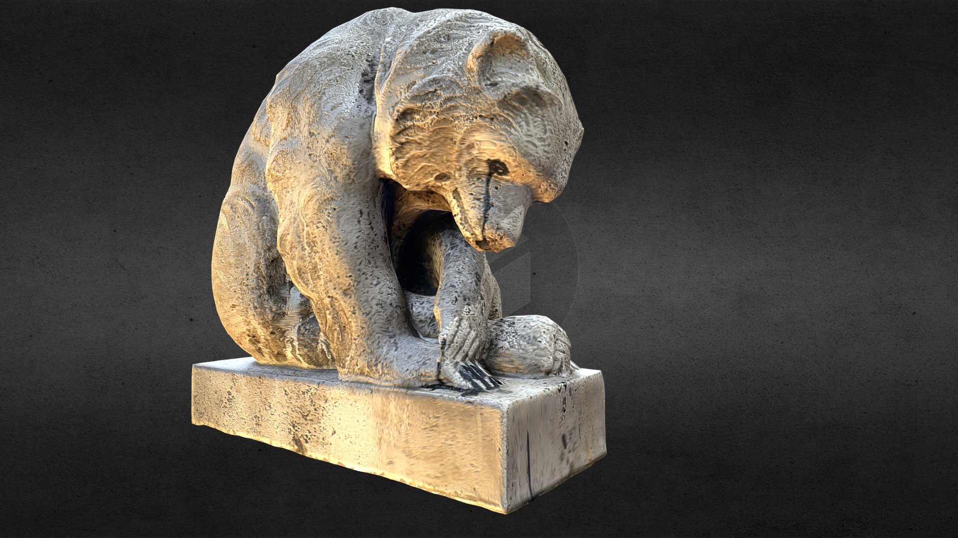 Small Plaster Bear Statue - Buy Royalty Free 3D model by MADD Designs ...