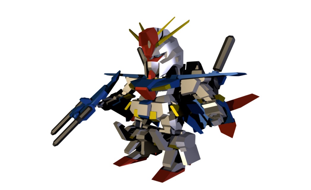 SD DOUBLE ZETA GUNDAM ZZ - 3D model by krit yamsaso (กฤษณ์ แย้มสระโส ...