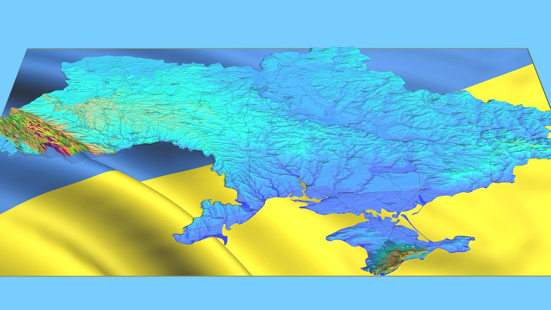 Ukraine 3D Model - Buy Royalty Free 3D model by LibanCiel [0b11be3 ...