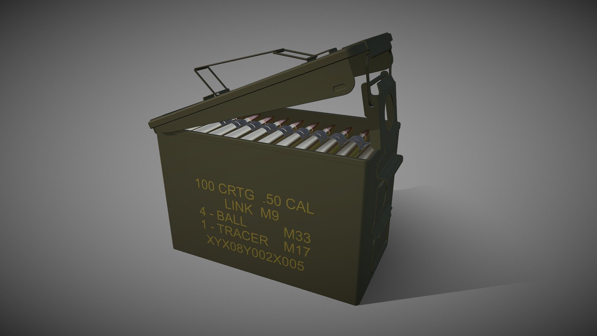 Ammunition box open - 3D model by -shaman- [0b1367f] - Sketchfab