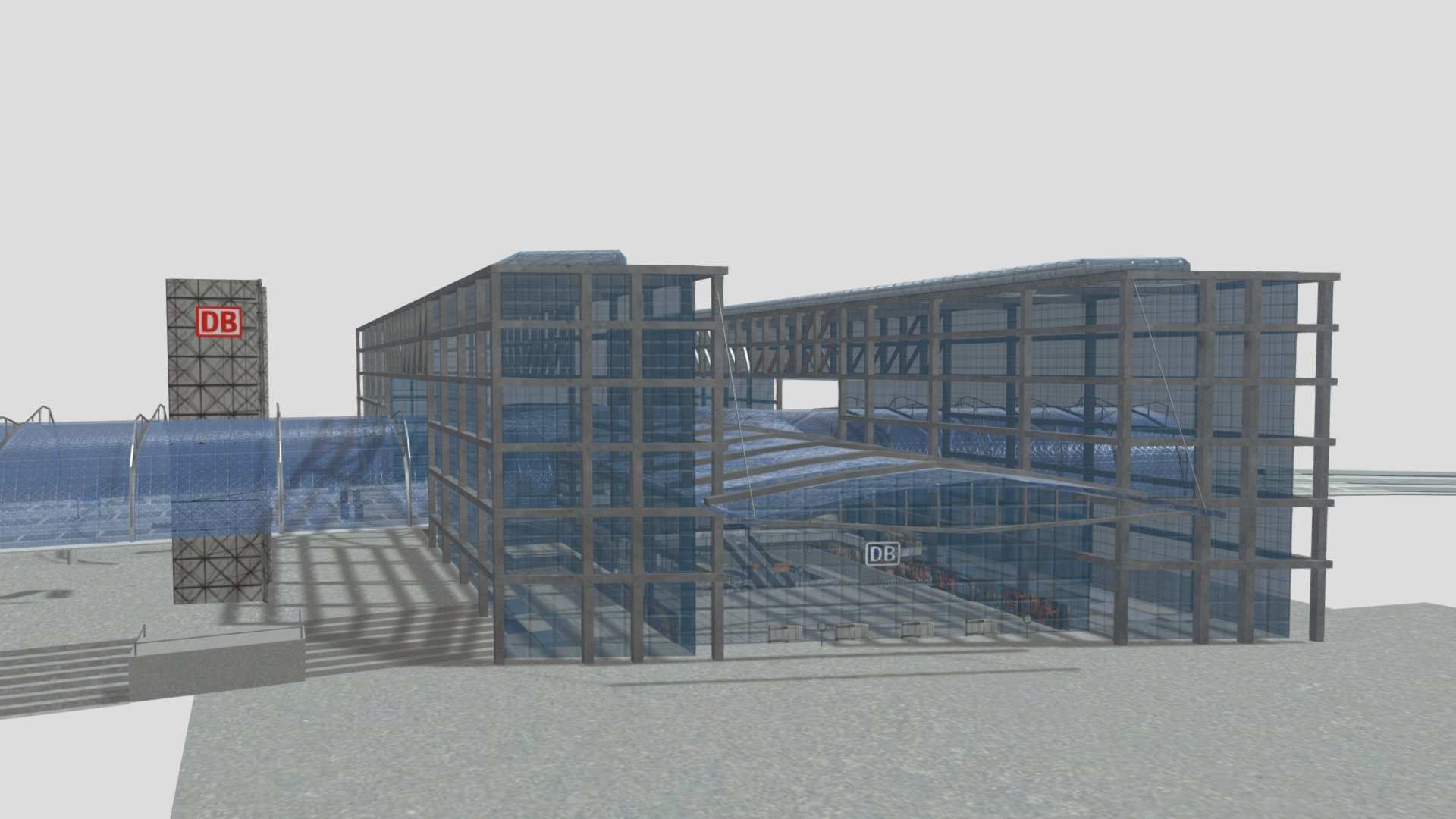 Berlin Mainstation (Hauptbahnhof) - 3D model by irina soldatova ...