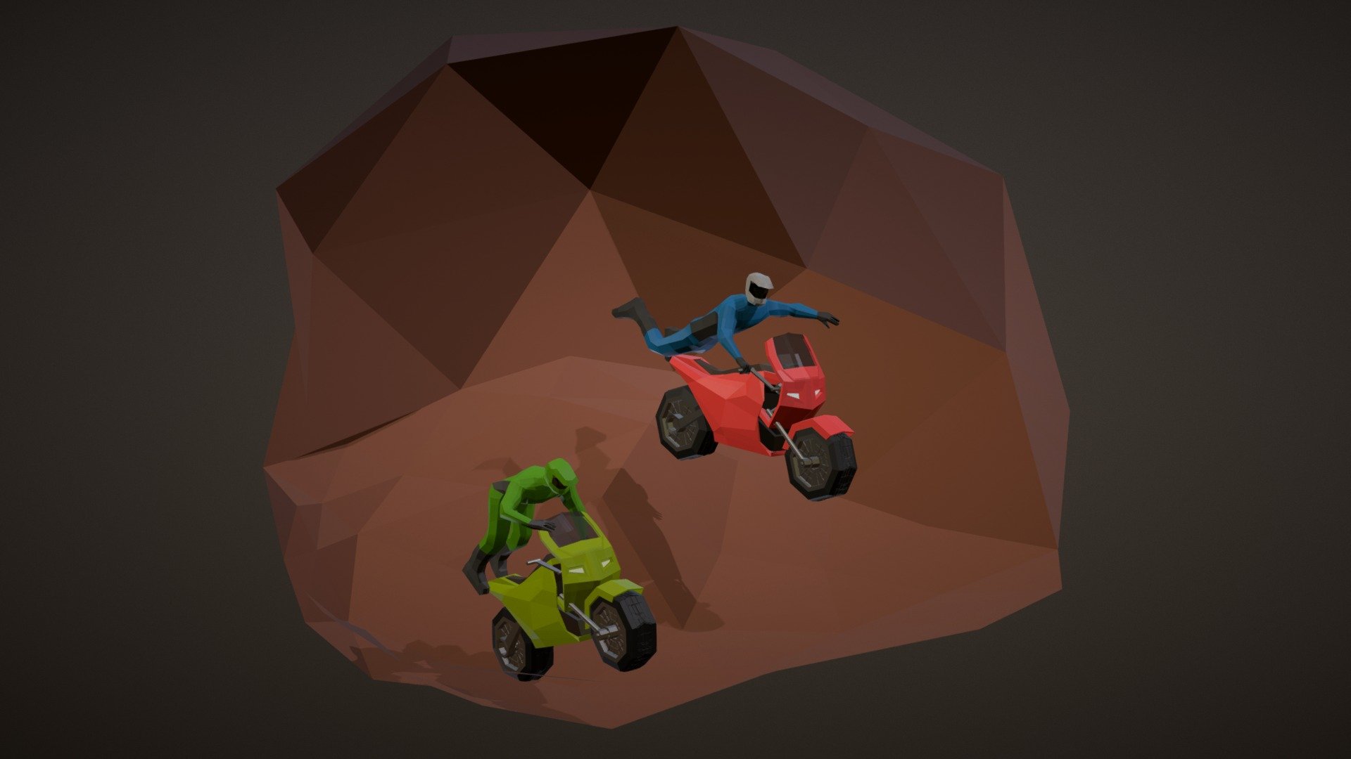 Motorcycle Race Scene - 3D model by Jon T (@Jon_T) [0b14f9e] - Sketchfab