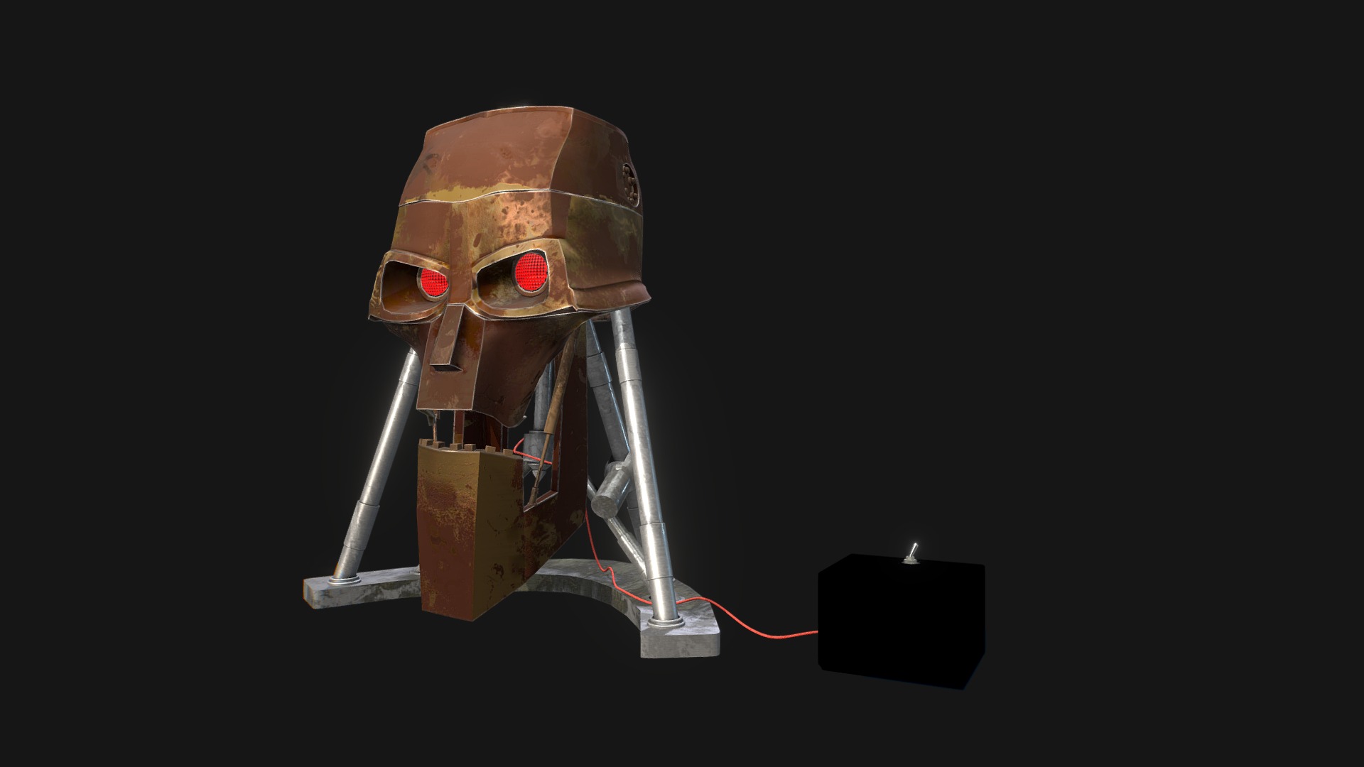 Cyborg Head - 3D model by MM (@stmalk) [0b15f7c] - Sketchfab