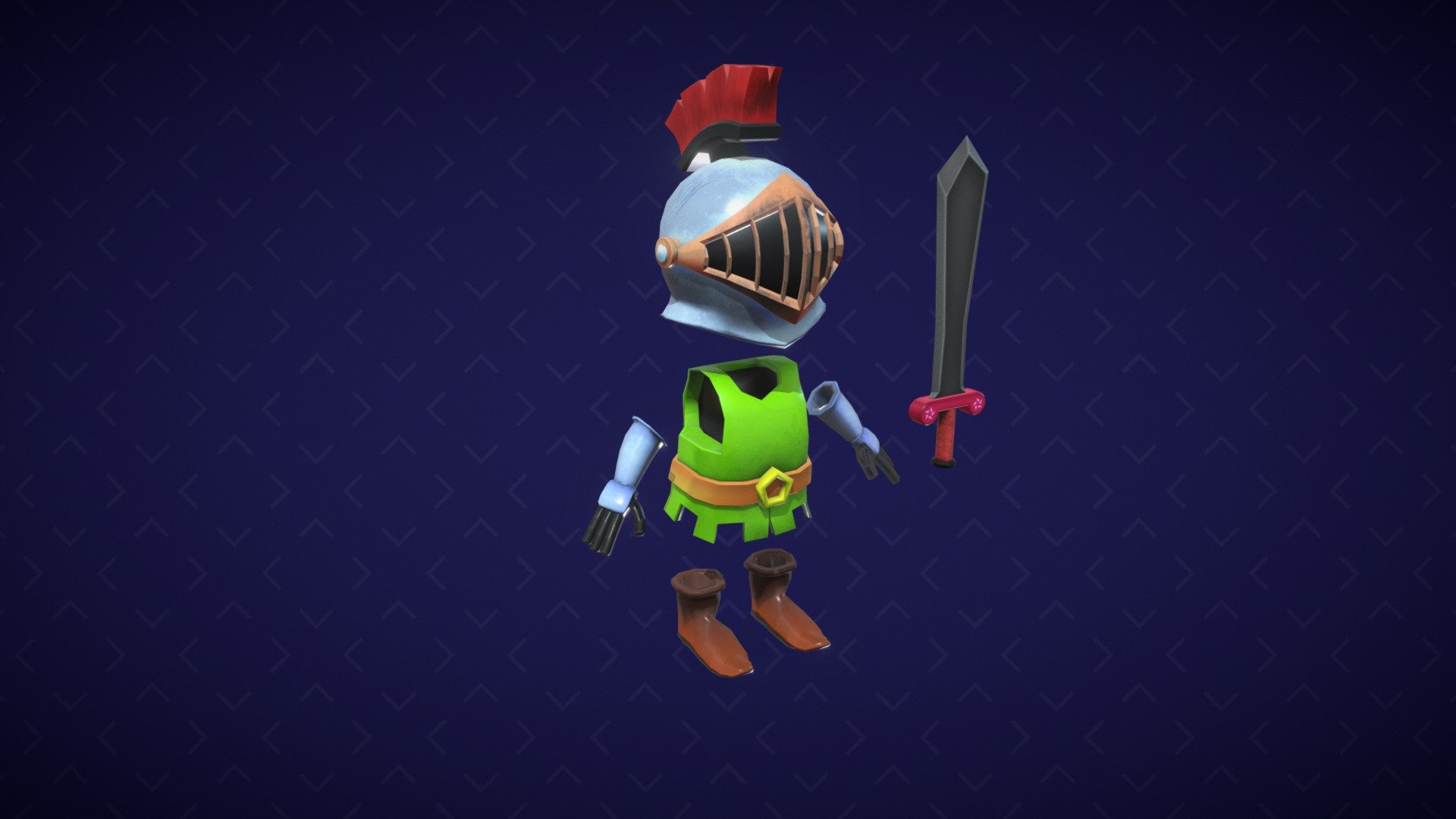 Knight Game Character - Download Free 3D model by trashart (@trash-art ...