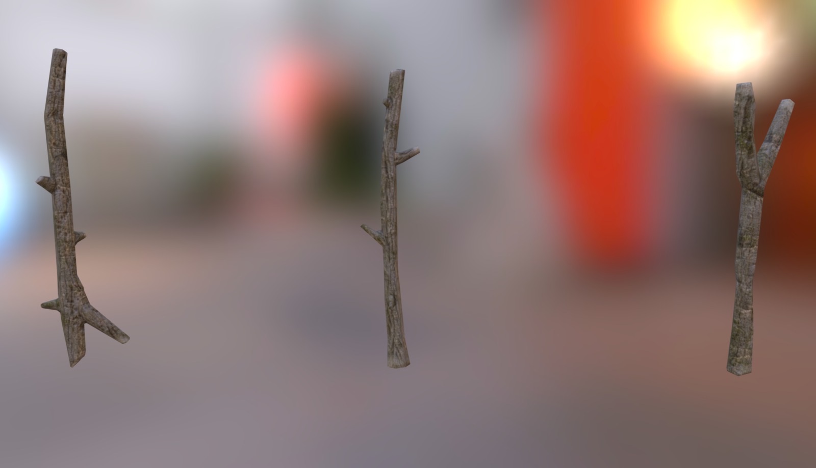Sticks/Branches - Download Free 3D model by Danylo Tyupa (@danzl0 ...