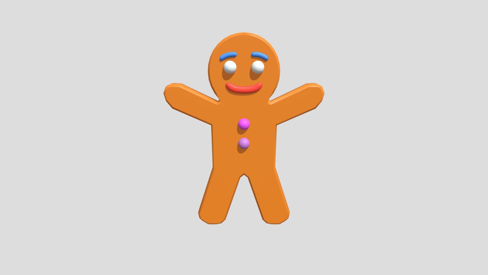 Gingerbread (Ginger cookie) - Download Free 3D model by Azizbek_1208 [0b19367] - Sketchfab