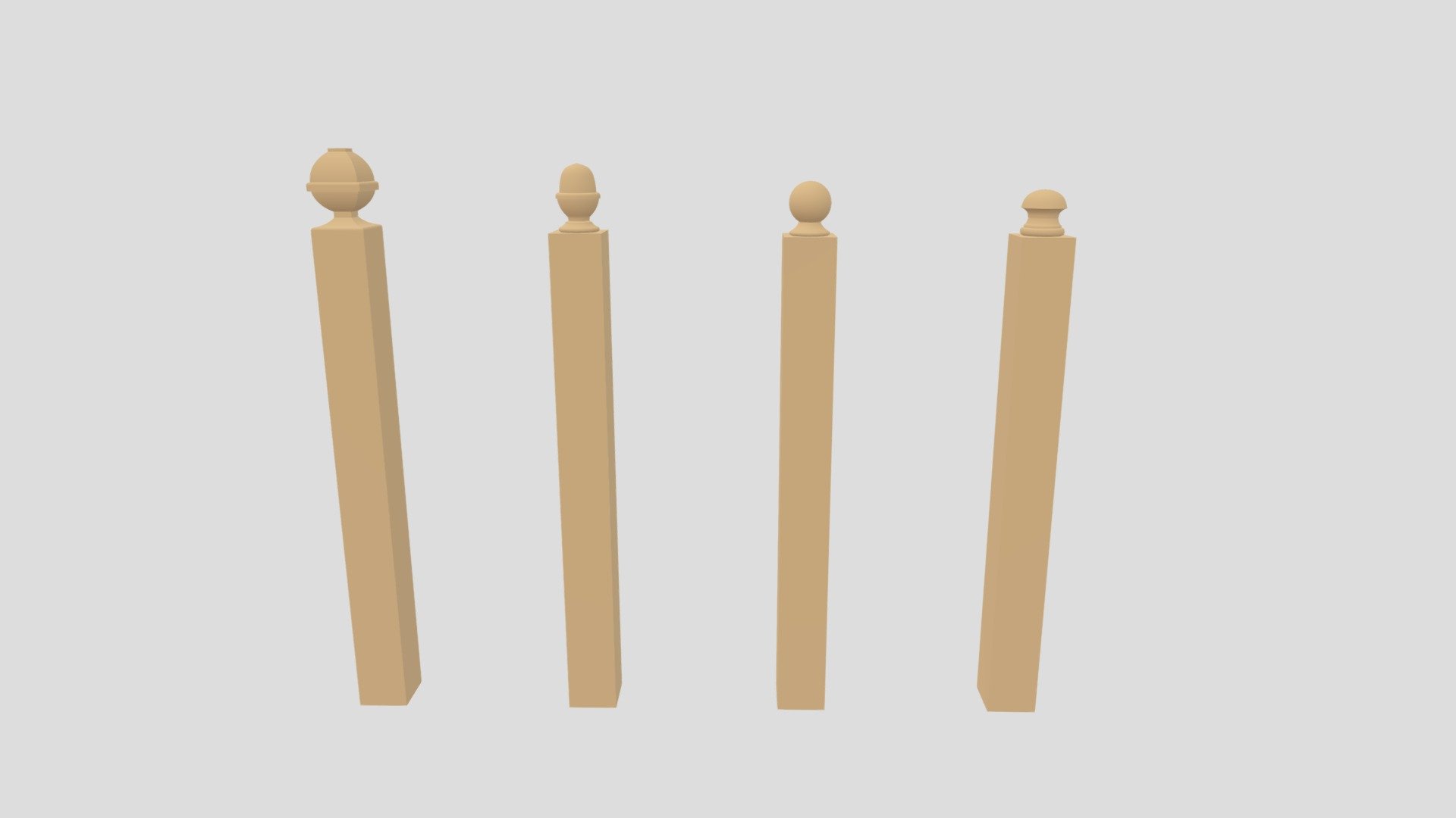 Rounded Newel Cap Options - Download Free 3D model by cs_adam [0b19808 ...