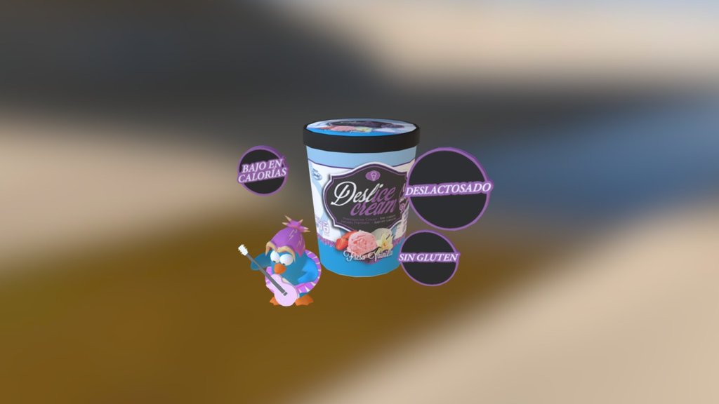 Delice Cream sabor FRESA VAINILLA - Download Free 3D model by BitAll ...